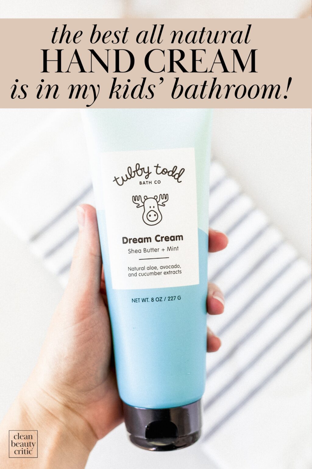 The Best All Natural Hand Cream Is Actually For Kids: Tubby Todd Dream ...